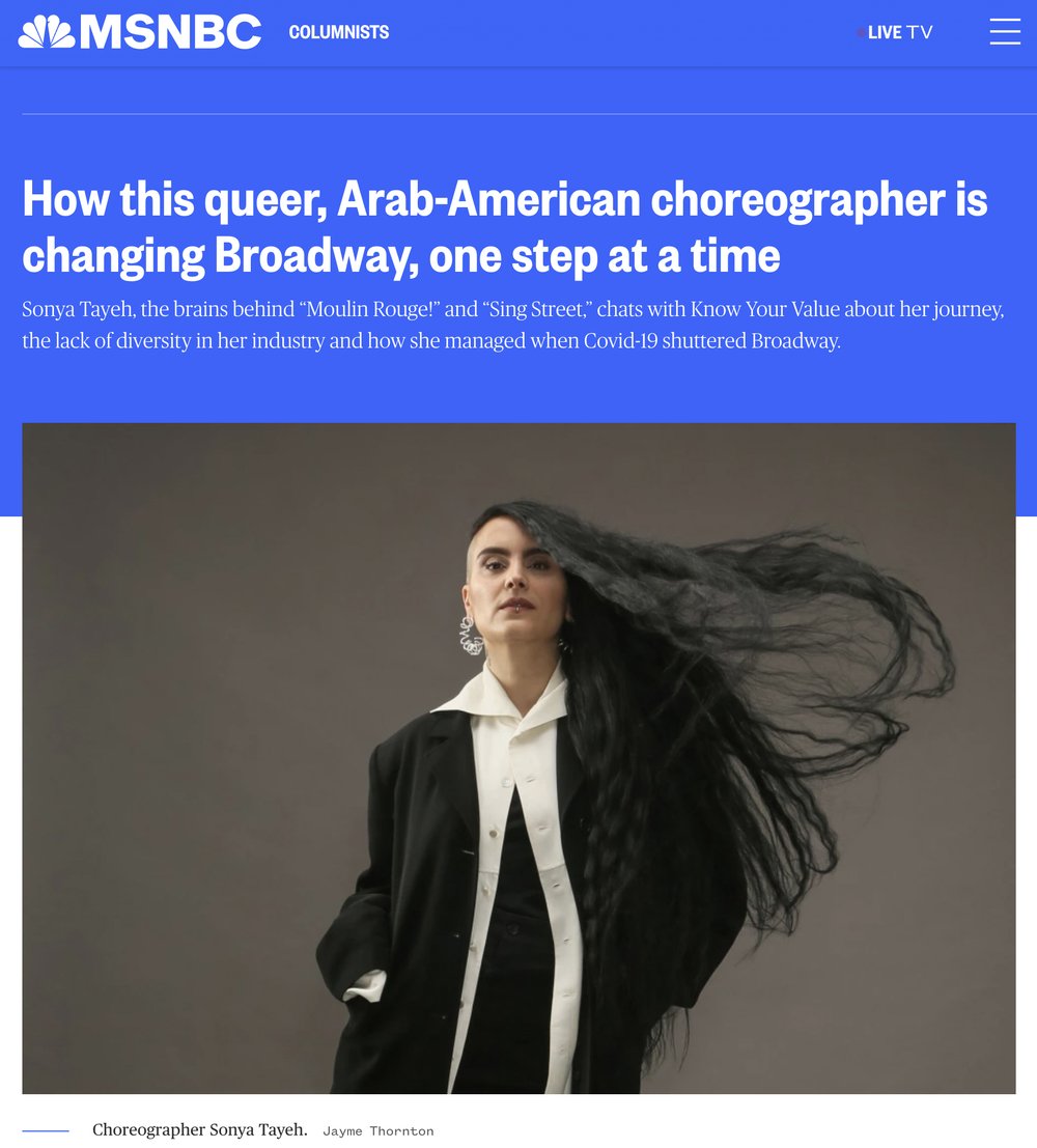 Sonya Tayeh • Künstlerin auf musicalplanet.net